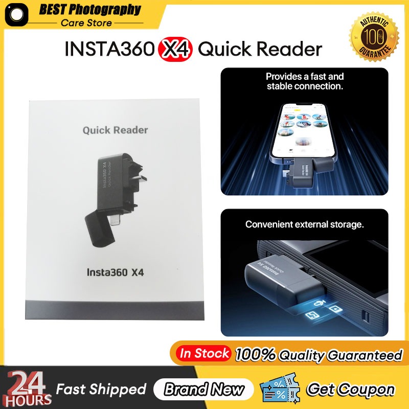【STOCK】Original Insta360 X4 Quick Reader Lightning-fast file transfer ...