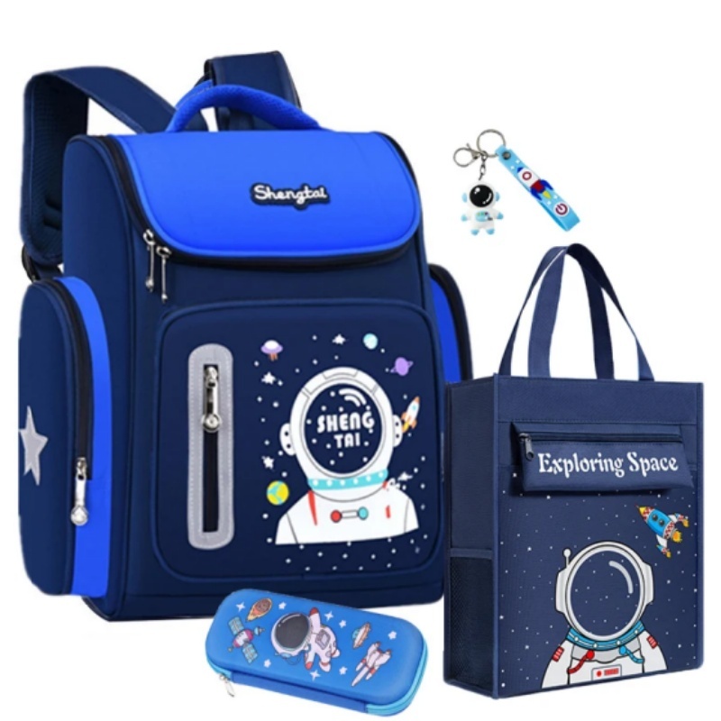 NEW School Bag For Kids Boy Astronaut School Bag Waterproof Backpack 1 ...