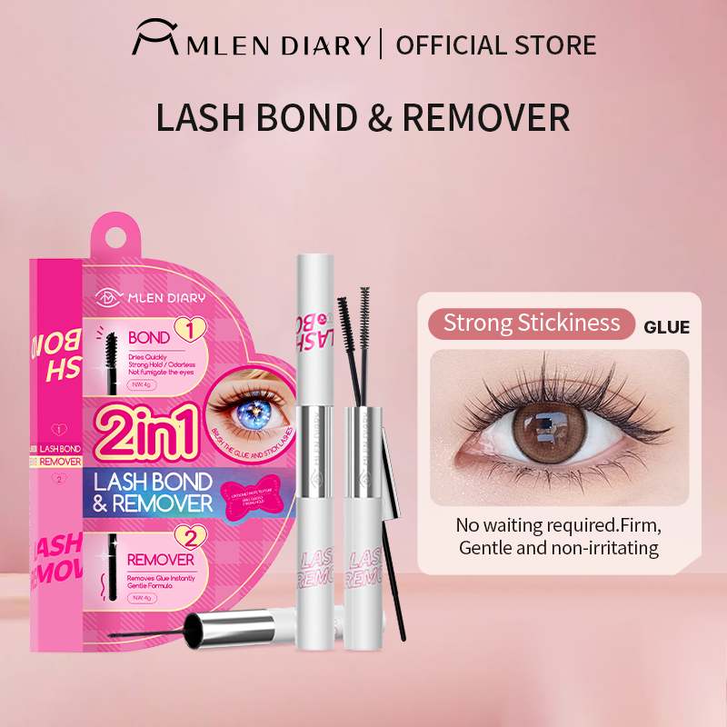 [LASH BOND+REMOVE] MLEN DIARY Eyelash Glue for False Lashes Super ...