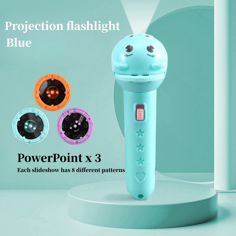 Children's flashlight projection toy boys and girls luminous projection ...