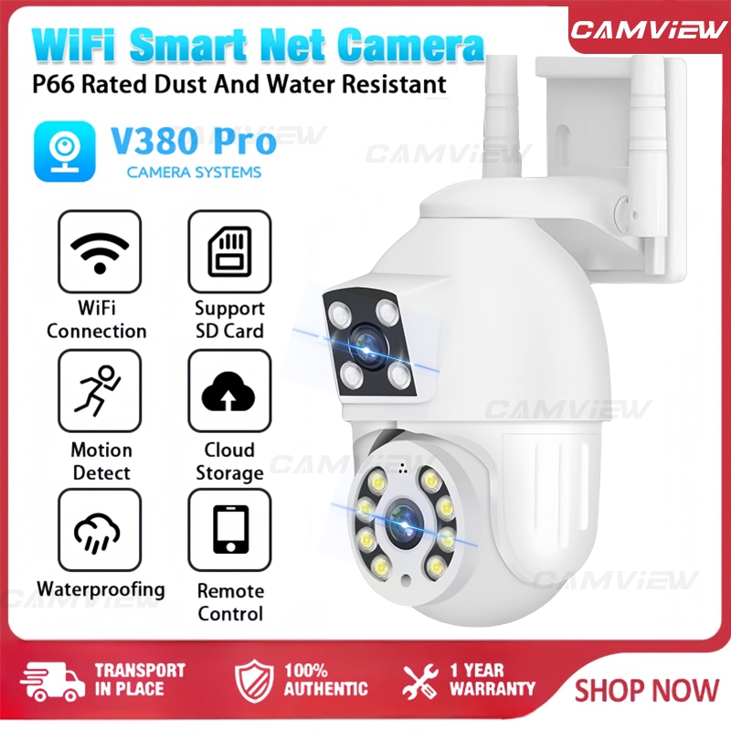 CAMVIEW V380 Pro1080P Dual Lens Security IP CCTV Camera Wireless ...