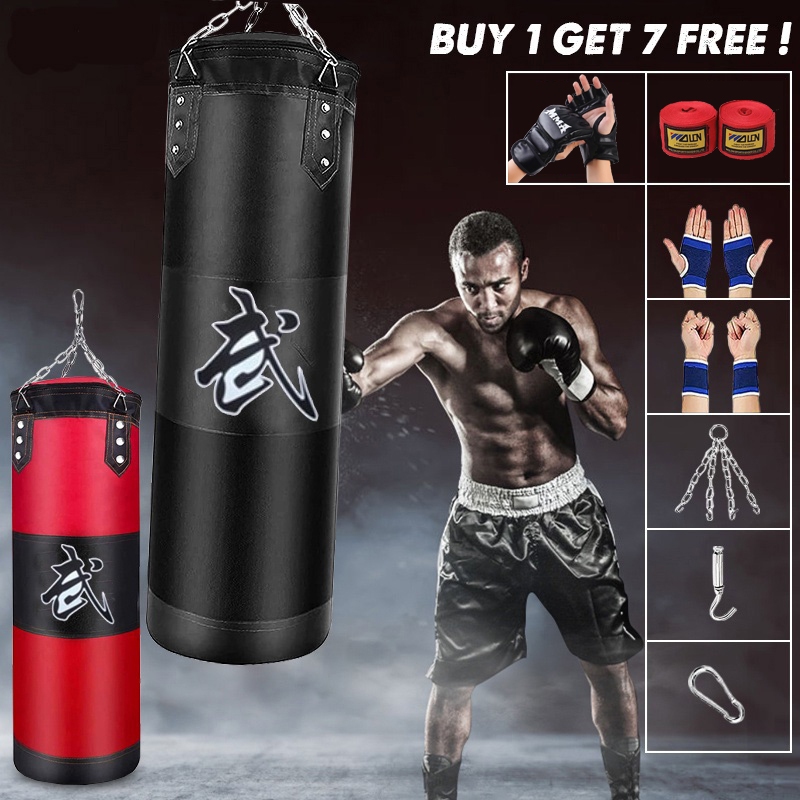 【Buy 1 Get 7 Free】Punching Bag Boxing 80-120CM Fitness Sandbag with ...