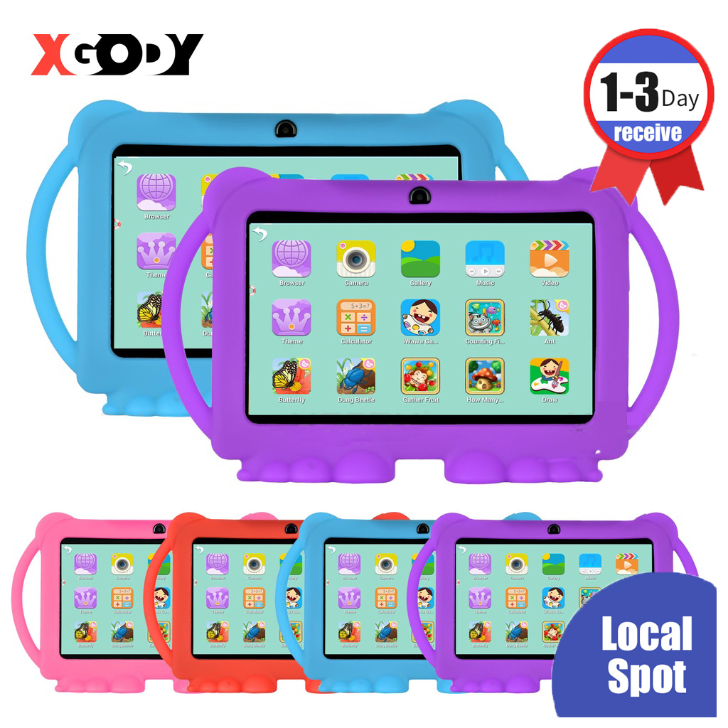 XGODY 7" Kids Tablet Android Kids Tablets IPS for Kids Dual Camera For ...