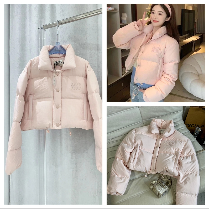 Winter New Style Pink Lapel Short Cute Age-Reducing Warm Letter Girl ...