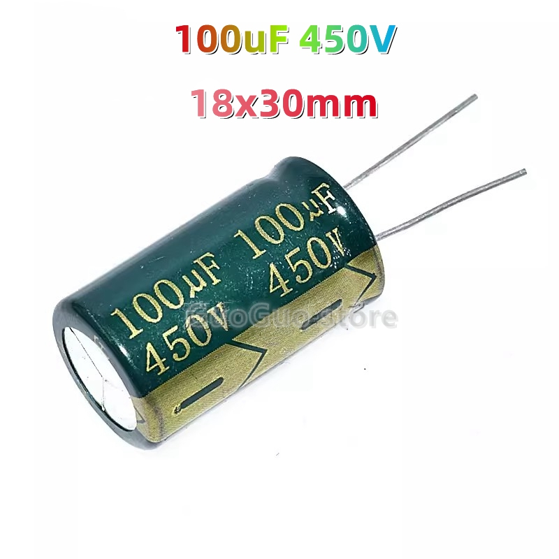 5pcs 100uF 450V Electrolytic Capacitor 450V100UF pitch: 18x30mm ...