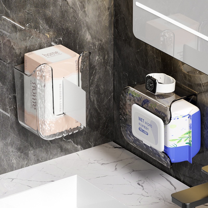 Inverted Tissue Storage Box For Kitchen And Toilet Wall Mounted Wet ...