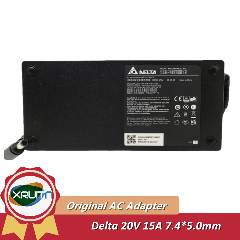 Genuine DELTA ADP-300BB TLaptop AC Adapter 20V 15A 300W Charger ...