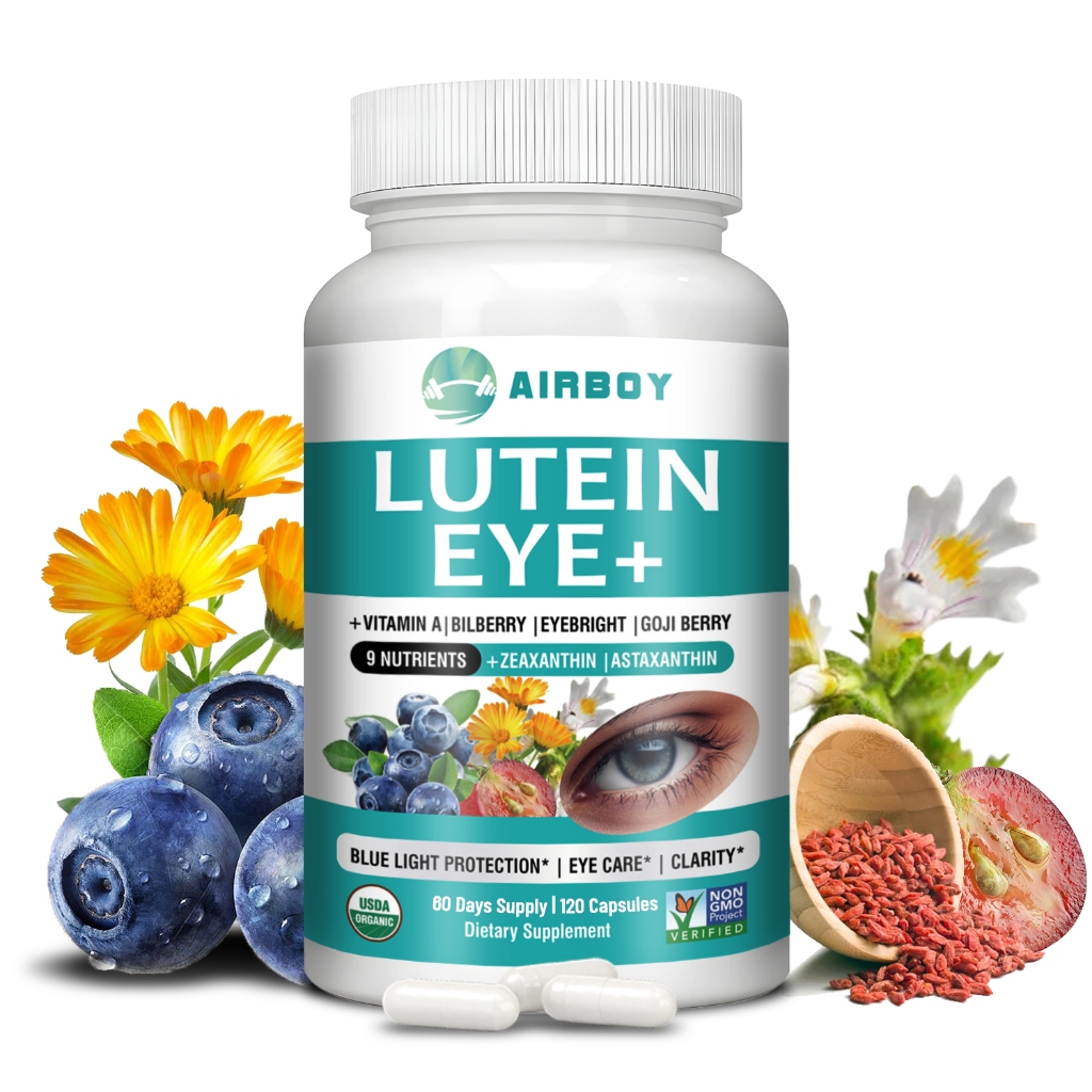 LUTEIN EYE+ - 9 nutrients + Zeaxanthin, Astaxanthin - Vision health ...