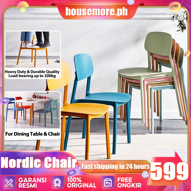 Nordic Chair Black&Whit Plastic Chair Home Chair Living Chair Dining ...