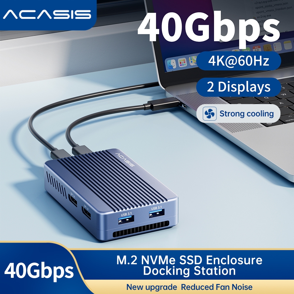 ACASIS Enclosure Docking StationCompatible with Thunderbolt 4/3 M.2 ...