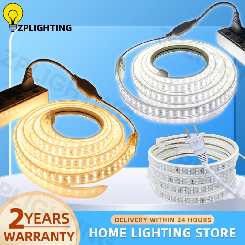 LED Strip Light 220V With Plug Indoor Outdoor Flexible Light Strip ...