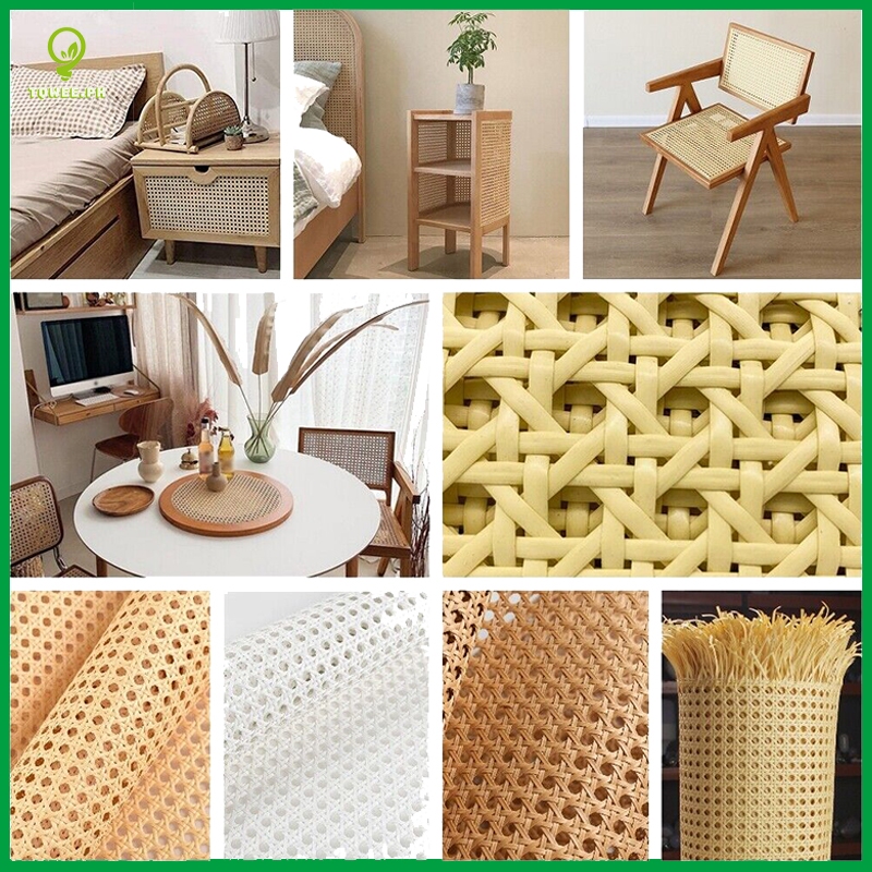ZC DIY Rattan Cane Webbing Roll Wicker Sheet Outdoor Chair Table ...