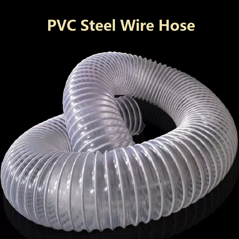 PVC Air Duct Transparent Steel Wire Hose Woodworking Carving Machine ...
