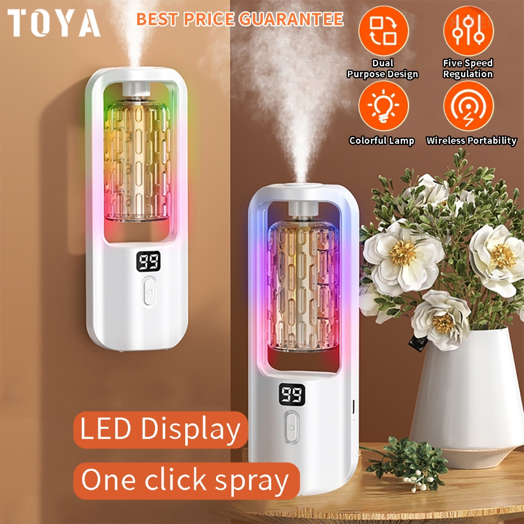 Humidifier Digital display Rechargeable Fragrance Machine Automatic ...