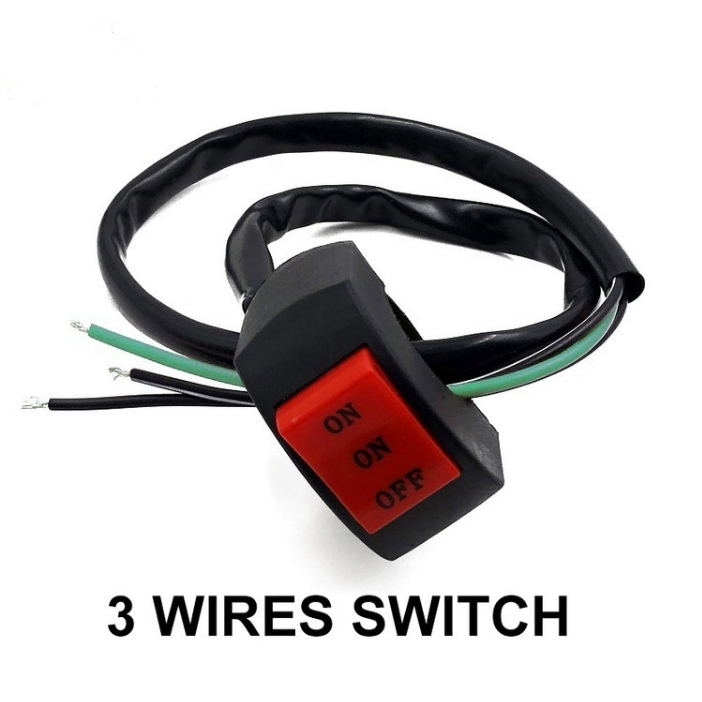 Motorcycle Universal 3 Way Switch Mini Driving Switch ON OFF Assy Kill ...