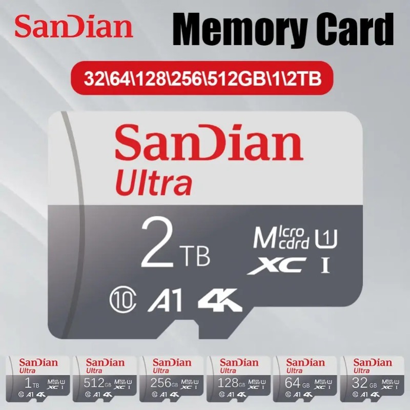 Memory Card Mini 1TB Micro Card Class 10 2TB SD/TF Flash Card 256GB ...