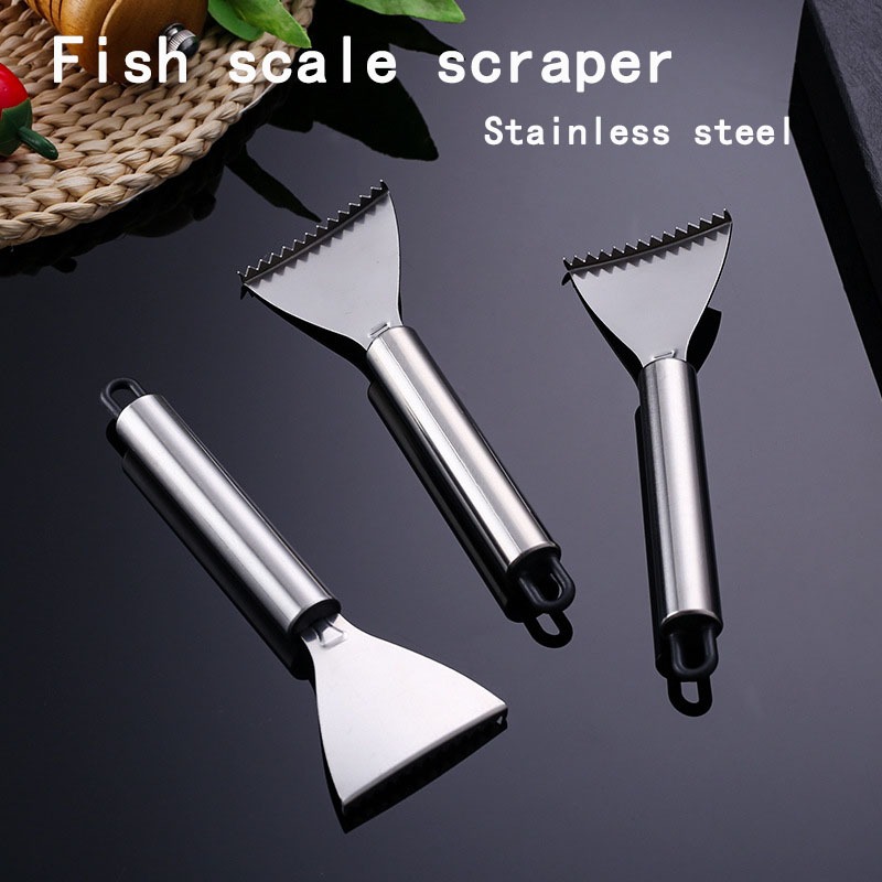 Stainless Steel Fish Scale Planer Scale Scraper with Hook Household ...