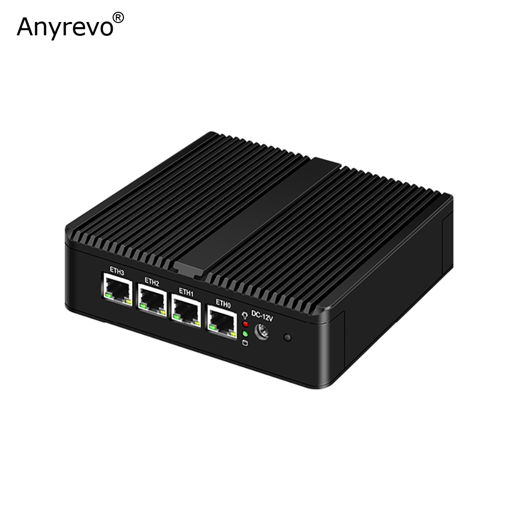 Fanless Soft Router Intel E3825 Celeron N2940 Mini PC with VGA HDMI and ...