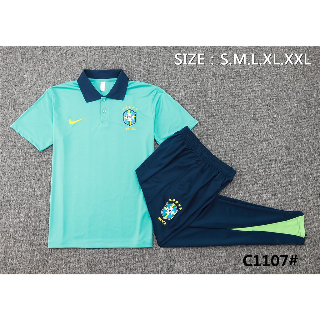 2024 Brazil national team polo football training kit | Shopee Philippines