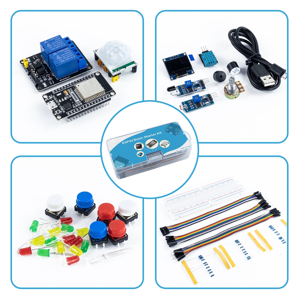KLYSTR ESP32 Basic Starter kit WIFI + Bluetooth Wireless IoT Development Breadboard Kit Learning ...