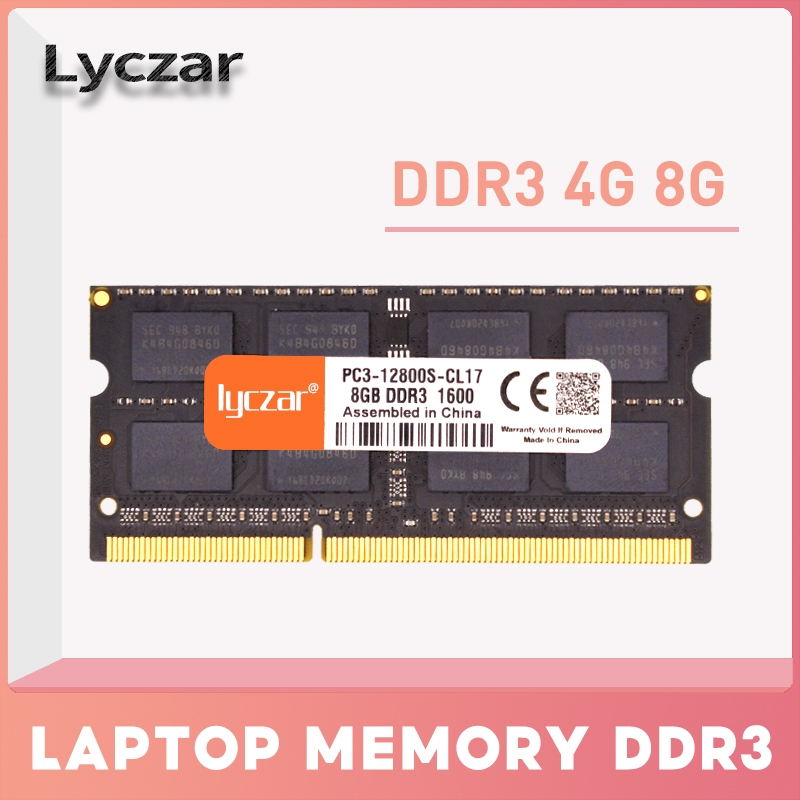 Lyczar DDR3/DDR3L 8GB 4GB RAM SODIMM 1600/1333 PC Notebook Laptop ...