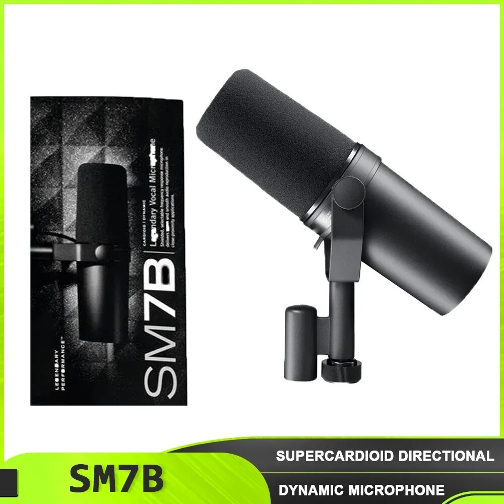 SM7B Studio Microphone Cardioid Dynamic Close-Talk Microphone Vocals ...