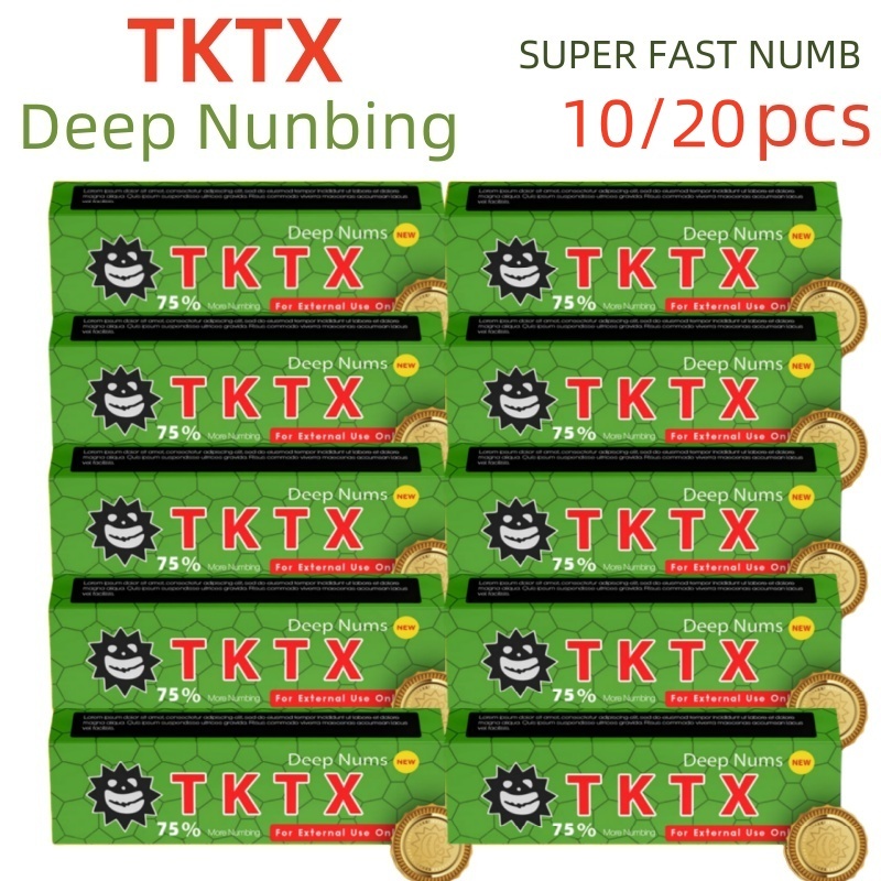 Topical Tattoo Cream Green TKTX 75% Numbing Cream More Numbing Piercing ...