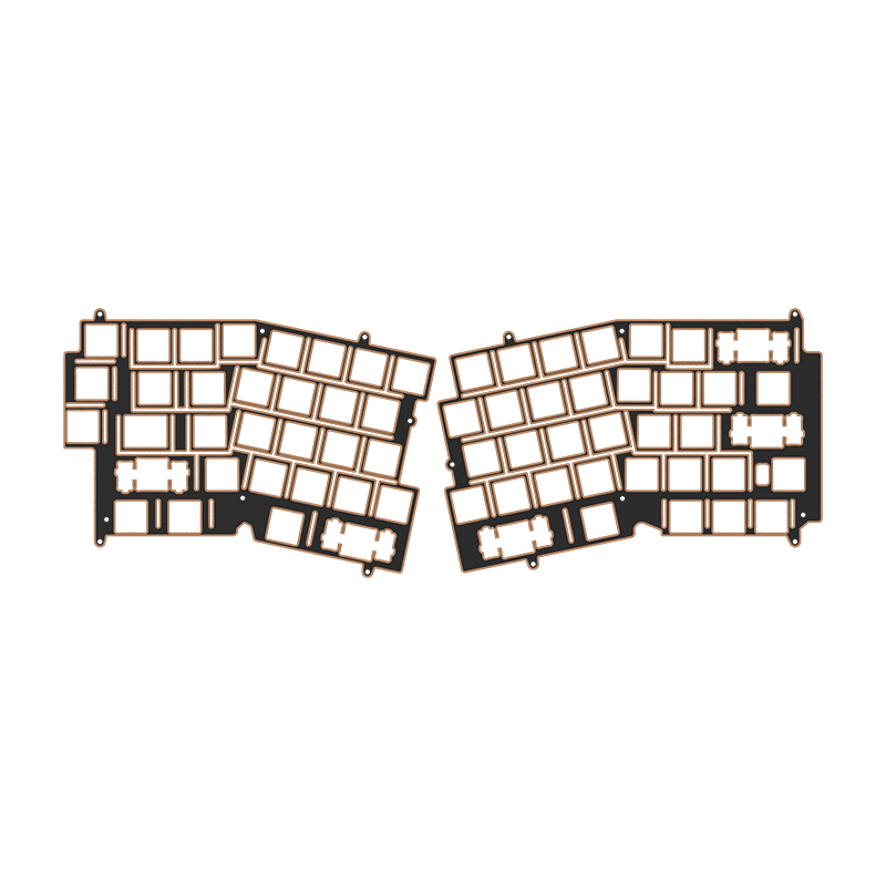 WEIKAV FR4 Plate for Record Alice 3mode Keyboard Custom Mechanical ...