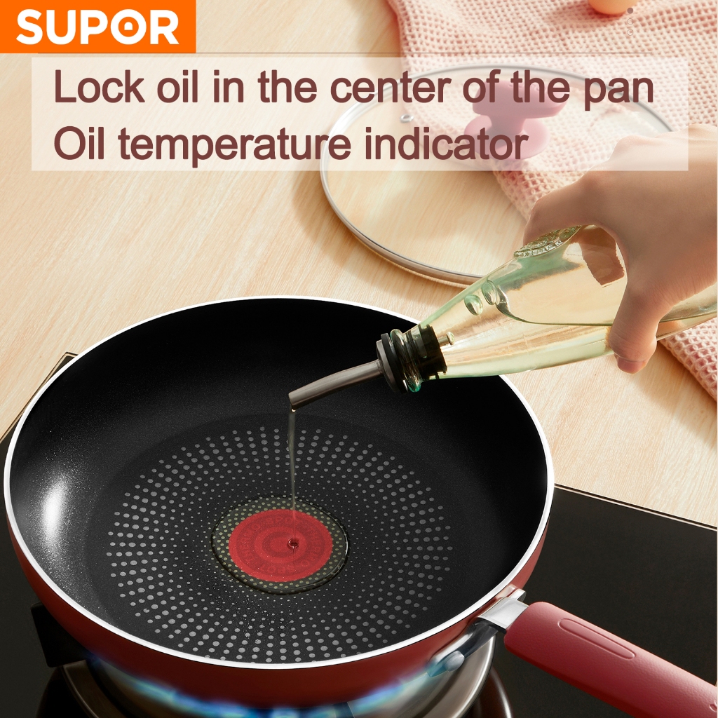 Supor Non Stick Frying Pan with Lid 26cm Suitable for All Stoves ...