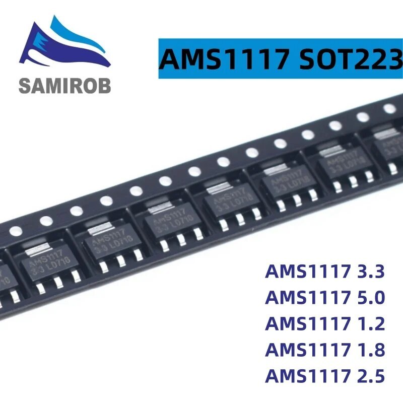 20pcs/50pcs AMS1117 3V3 AMS1117-1.2 AMS1117-1.5 AMS1117-1.8 AMS1117-2.5 AMS1117-3.3 AMS1117-5.0 ...