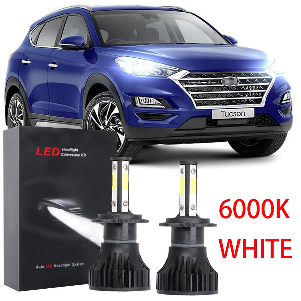 6000K white H7 LED Front Headlamp HeadLight Light Bulbs 12V - 24V set ...