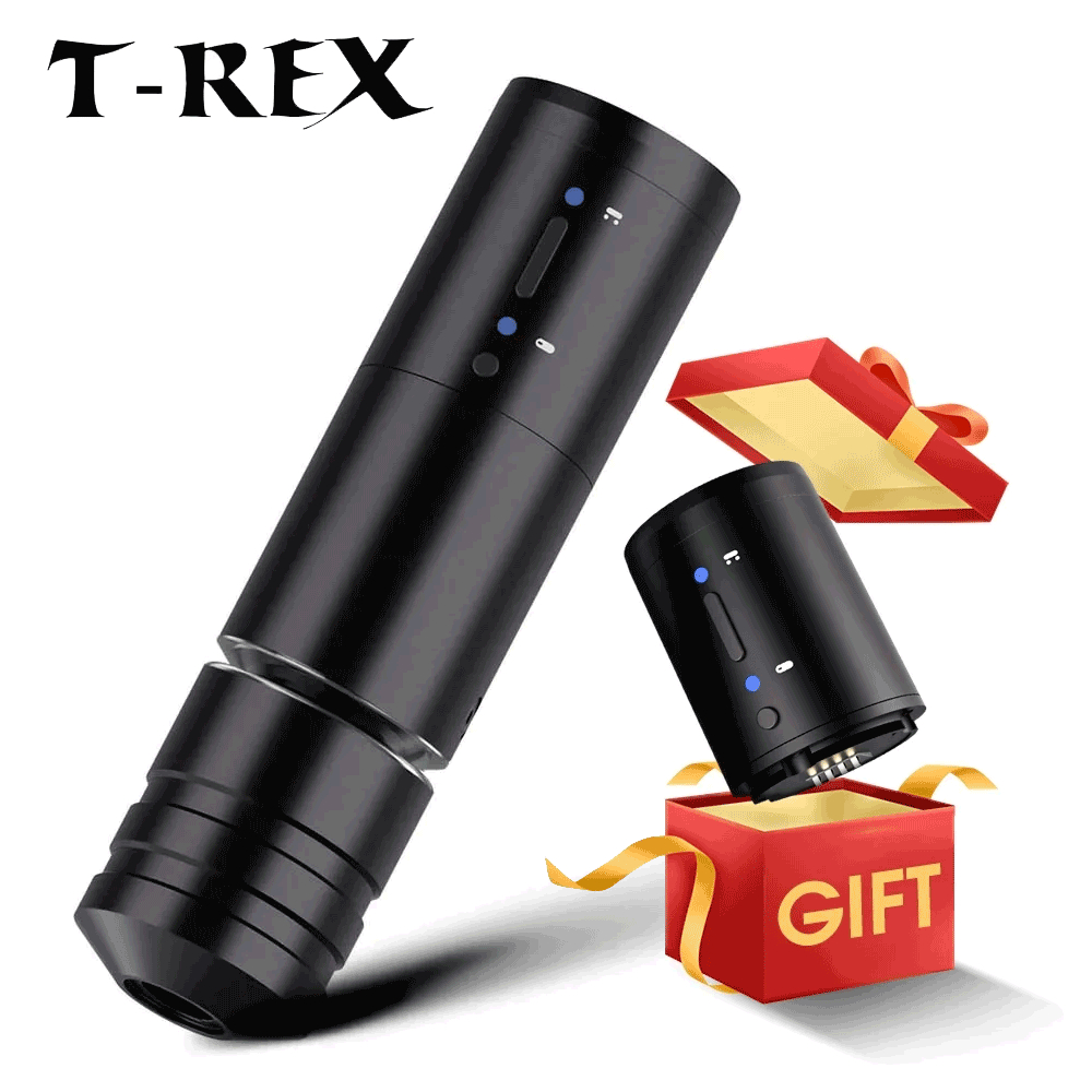 T-Rex Tattoo Pen Kit,Wireless Tattoo Pen with Power Supply,Rotary ...