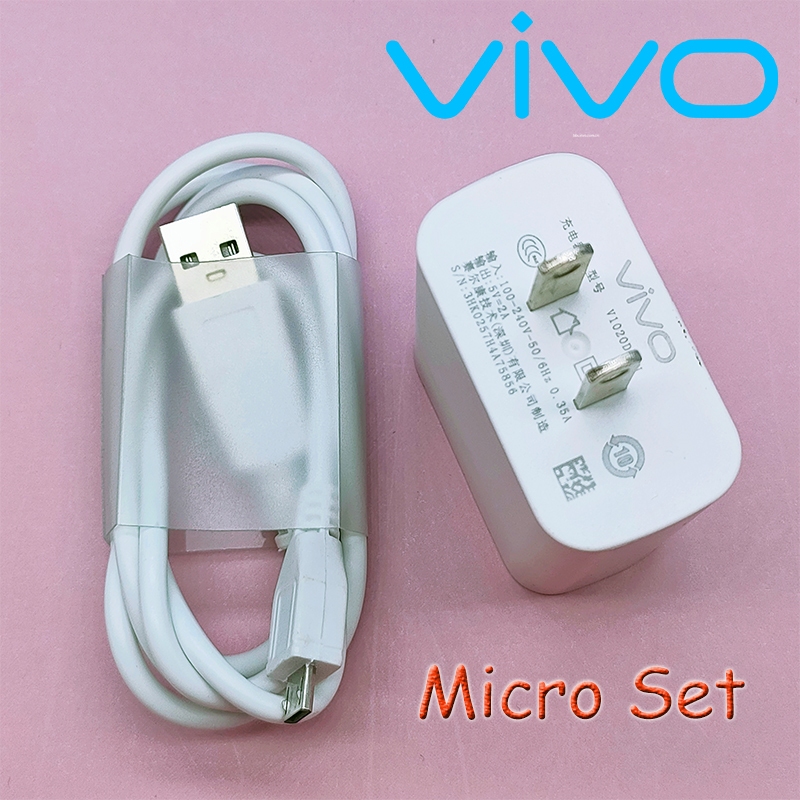 Fast Charging VIVO Charger 15W Micro USB+Type-C Cable 2IN1 Adapter Set ...