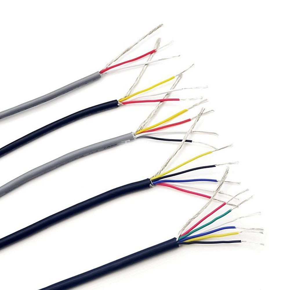 30 28 26 24 22 20 AWG UL2547 Signal Shielded Cable 2 3 4 Cores PVC ...