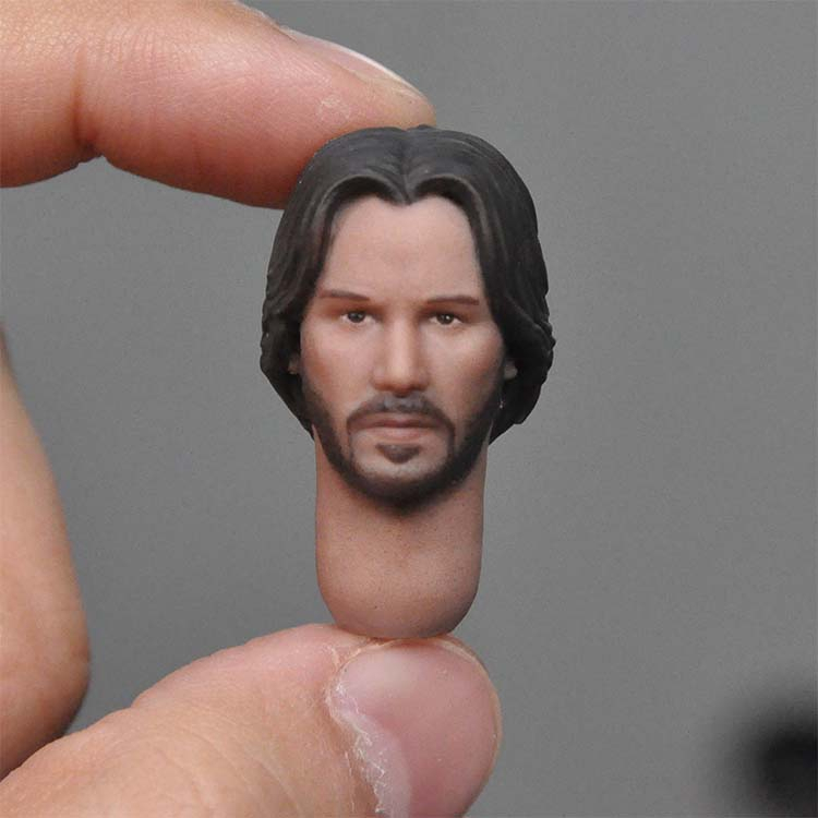 1/12 Scale John Wick Keanu Reeves Head Carved Model Fit For 6 inches ...