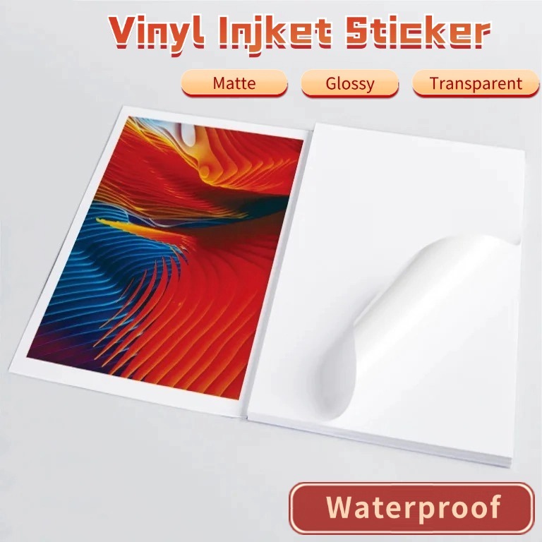 Vinyl Sticker Waterproof A4 Matte | Glossy | Transparent 20Sheets High ...