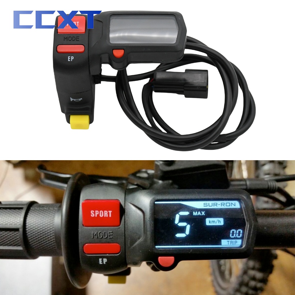 Electric Motorcycle Hour Meter Speed Meter Speedometer Horn Switch ...