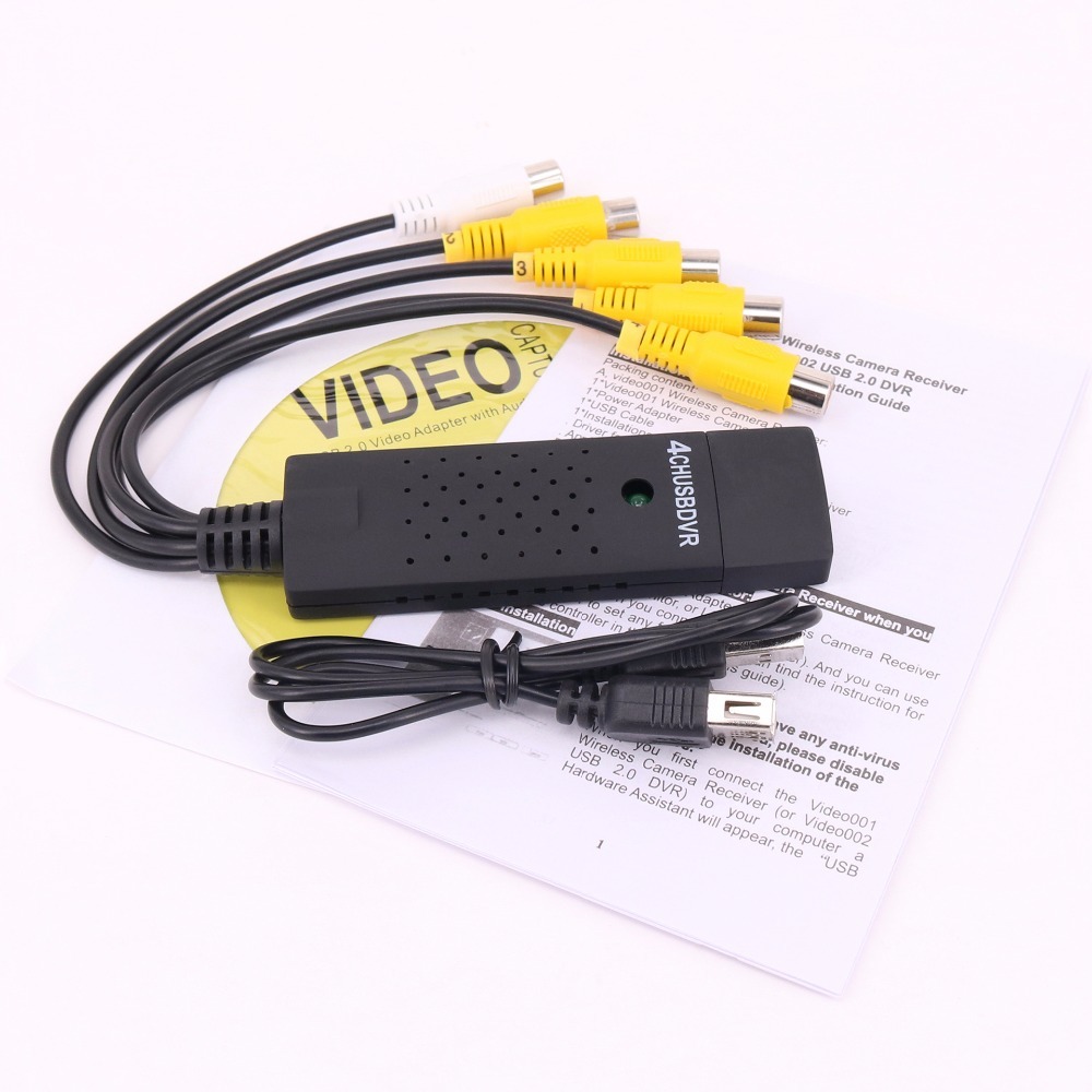 4 Channel USB Video Capture Card DVR For CCTV Camera Monitor DVD 4CH ...