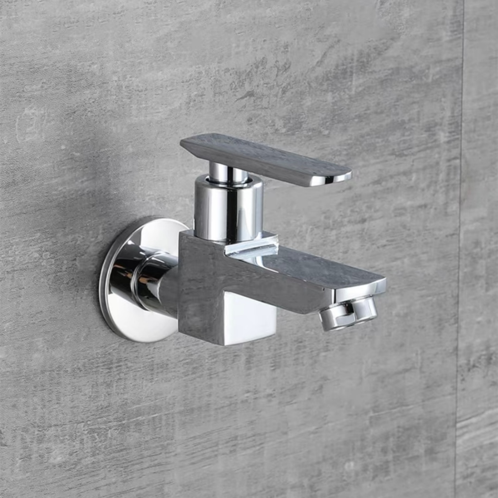 Washing Machine Faucet Wall Bib Tap Sink Basin Water Mounted Single ...