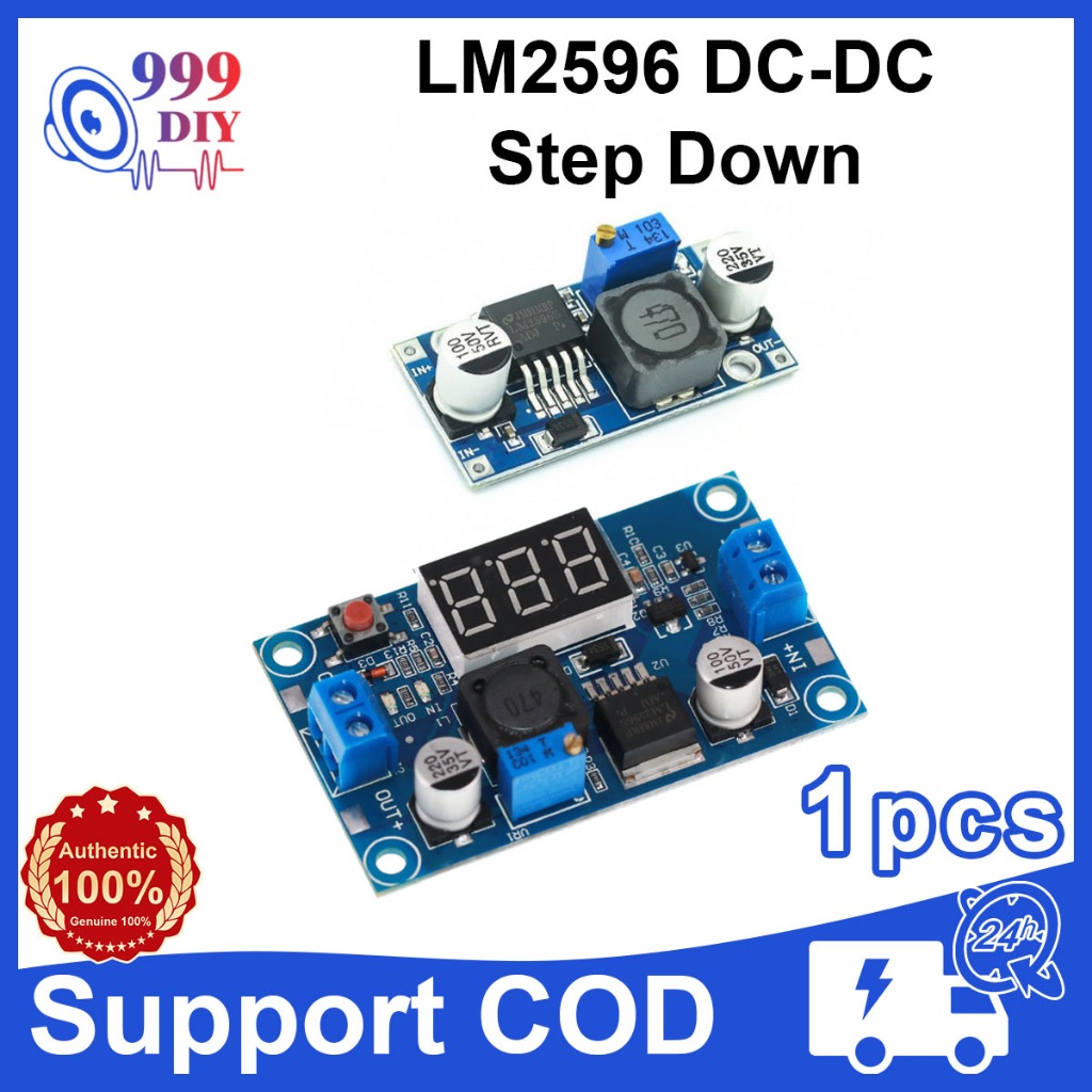 999DIY LM2596 LM2596s DC-DC Buck Step Down Converter with 7 Segment ...