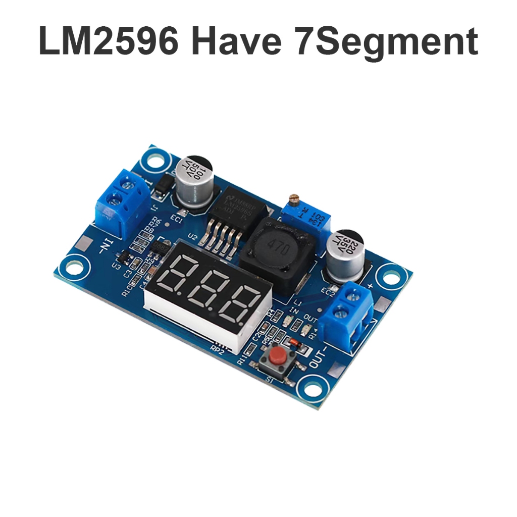 999DIY LM2596 LM2596s DC-DC Buck Step Down Converter with 7 Segment Display That Converts 4V-40V ...