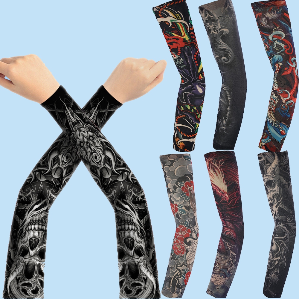 Set 1 Pair(2PCS)Anti-UV/Dust Hand Sock Arm Sleeves Ice Silk Fishing ...