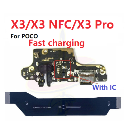 Charging board Main borad motherboard flex for Xiaomi POCO X3 NFC Pro ...