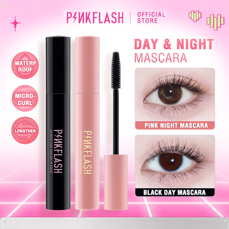 PINKFLASH Waterproof Mascara Smudge-proof Long Lasting Eye Makeup ...