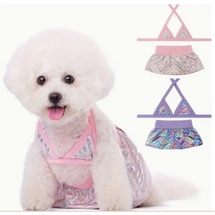 Adorable Puppy Bikini Swimsuit - Quick-Dry, Adjustable Fit for Small ...