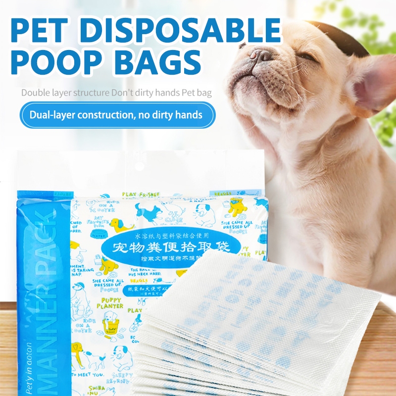 Pet Diaper Plastic Bag Cat Poop Bag Dog Dispenser Diaper Plastic Bag ...