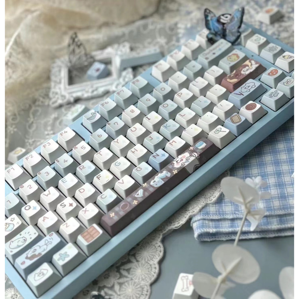 95 Keys Sea salt Yeah Keycaps Cherry Height PBT Material Thermal ...