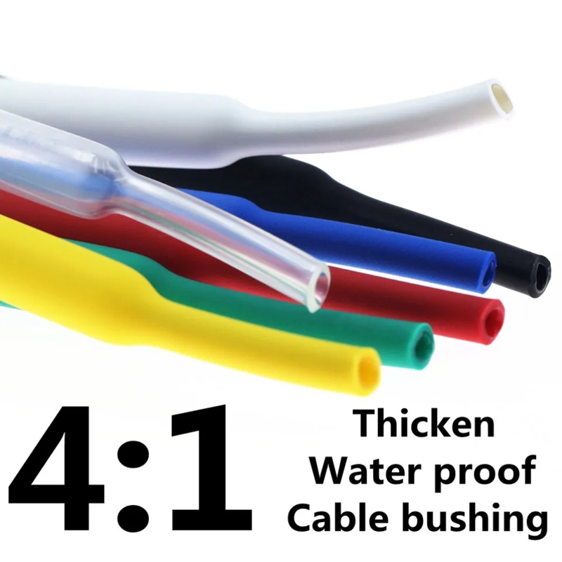 4:1 Heat Shrink Tube With Glue Thermoretractile Shrinkable Tubing Dual Wall 4 6 8 12mm | Shopee ...