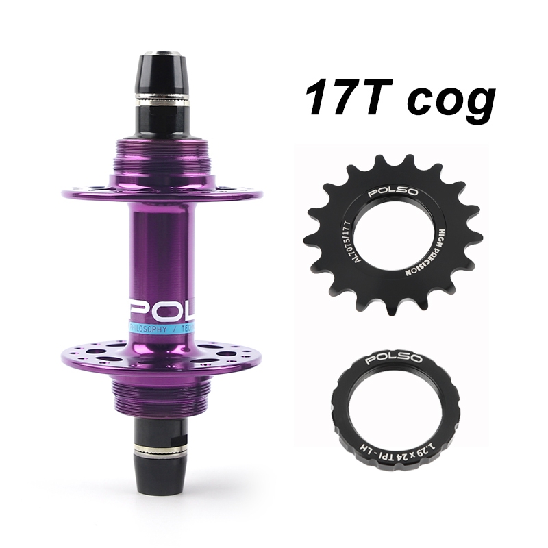 POLSO FH003 Fixed Gear Hub 24H 32H Rear Hub With Aluminium Alloy Cog ...