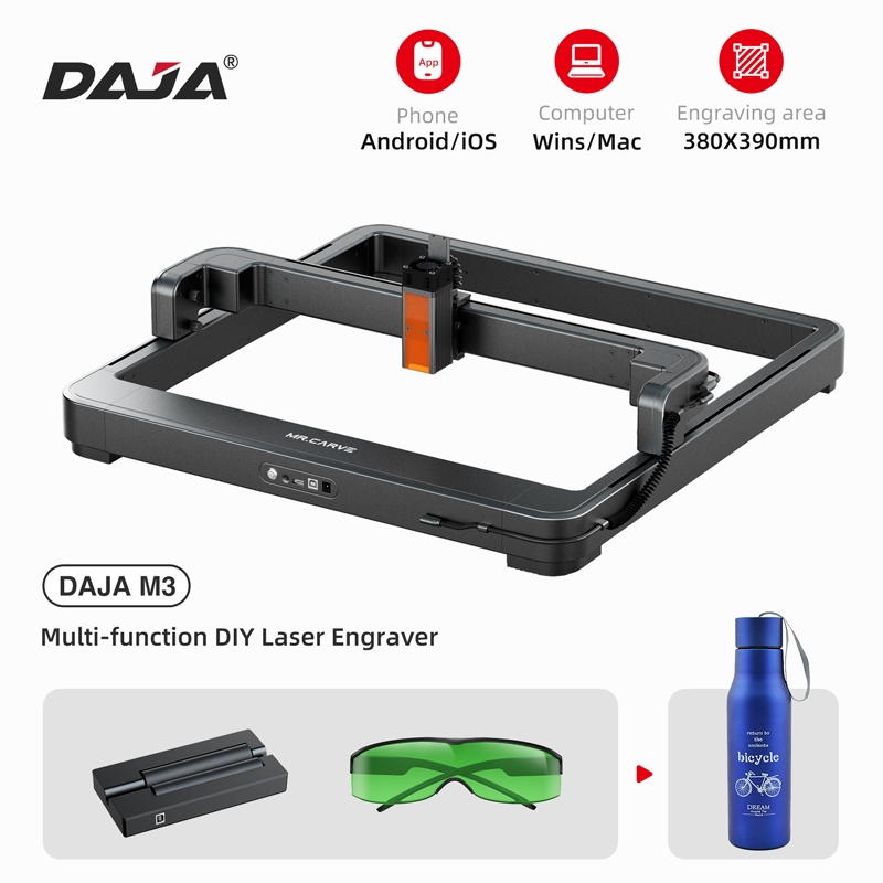 DAJA M3 Laser Engraving Machine/Laser Marking/Printing Metal Engraved ...